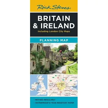博客來-Rick Steves Britain & Ireland Planning Map: Including London City Maps