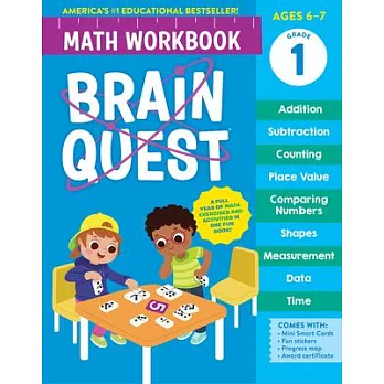 博客來-Brain Quest Math Workbook: 1st Grade
