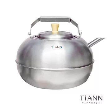 博客來-【鈦安TiANN】純鈦蘋果壺_3000ML /煮水壺/養生壺/茶壺/露營燒水壺