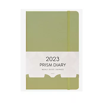 博客來-Indigo 2023 Prism Weekly B6 Diary手帳 橄欖綠