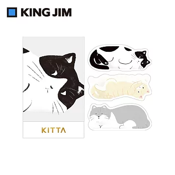 博客來-【HITOTOKI】KITTA 隨身攜帶和紙膠帶 透明軋型 貓咪(KITT016)