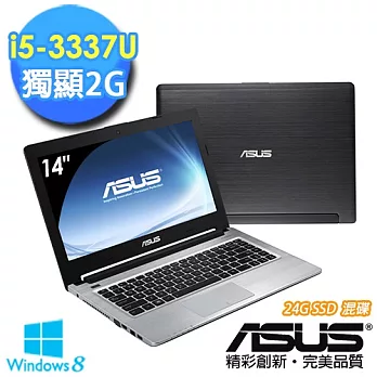【ASUS】S46CB 0081A3337U超輕薄混碟Ultrabook (i5-3337U/14吋/4G/750G+24G SSD/2G獨 ...
