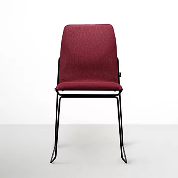博客來-/ viithe / Match 合契餐椅酒紅色坐墊x黑色鐵腳