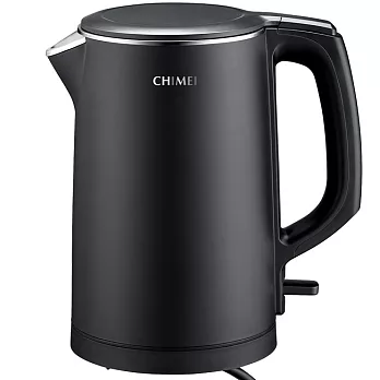 博客來-CHIMEI奇美 1.5L不鏽鋼三層防燙快煮壺(黑色) KT-15GP00-B