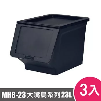 博客來-樹德SHUTER大嘴鳥收納箱23L MHB-23 3入白