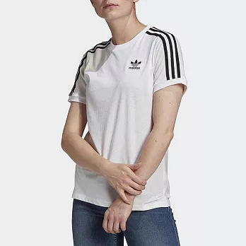 博客來-Adidas original 女 3 STRIPES TEE 短袖上衣 GN2913 40 白