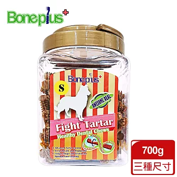 博客來-【Bone Plus】起司動能雙頭潔牙骨小桶裝700G(多種尺寸) S