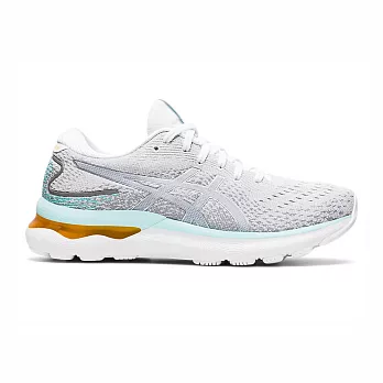博客來-Asics GEL-Nimbus 24 [1012B201-100] 女 慢跑鞋 運動 路跑 彈力 穩定 亞瑟士 白銀