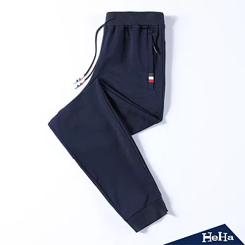 博客來-【HeHa】M-8XL 大碼運動休閒束口長褲 四色 5XL 深藍色