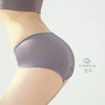 博客來-JUNGDOG韓國布料超輕薄無痕內褲 L 深鐵灰