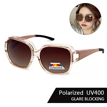 博客來-【SUNS】時尚韓版ins大框偏光墨鏡(可套式) 超輕量無感太陽眼鏡 男女適用 防眩光 抗UV400 茶色