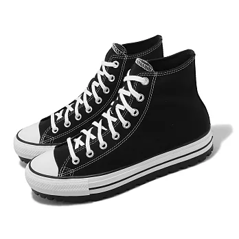 博客來-Converse 厚爪鞋 Chuck Taylor All Star City Trek HI 男女鞋 帆布 黑 厚底 A06776C