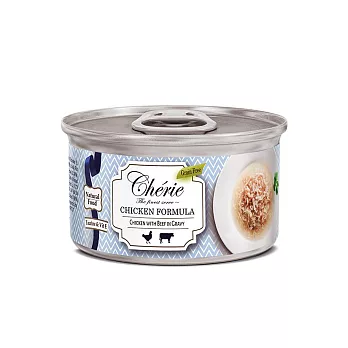 博客來-Cherie 法麗 - 招牌微湯汁系列｜天然嫩雞佐牛肉｜箱購優惠｜ 80gx24