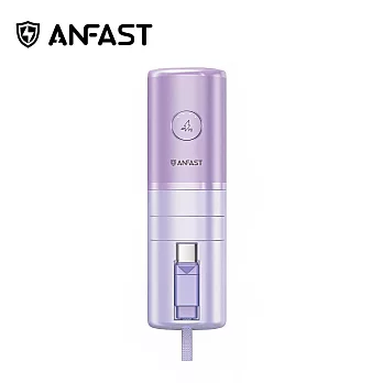 博客來-ANFAST AF-P0520C 閃極·UPS多功能20W (Type-C) 5000 mAh口袋寶 快充 行動電源 紫色