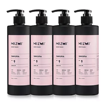 博客來-【MIZMI】白雪櫻沐浴精480ml*4入
