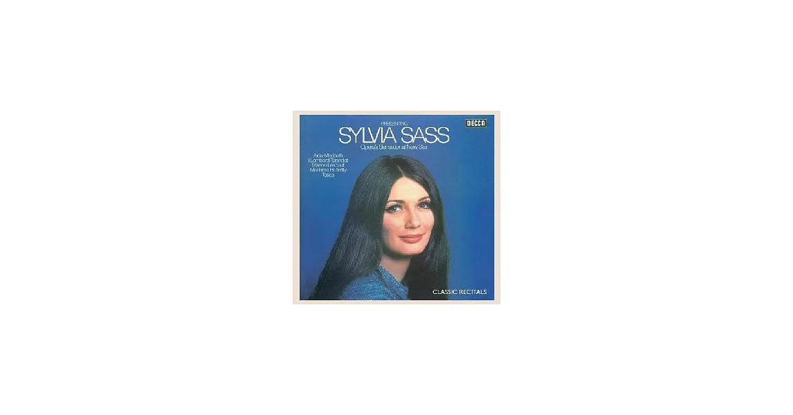 博客來-Sylvia Sass / Presenting Sylvia Sass, Opera’s Sensational New Star ...