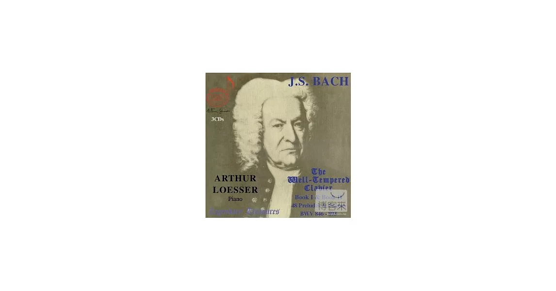 博客來-Arthur Loesser Plays Bach: The Well-Tempered Clavier (complete) 48 ...