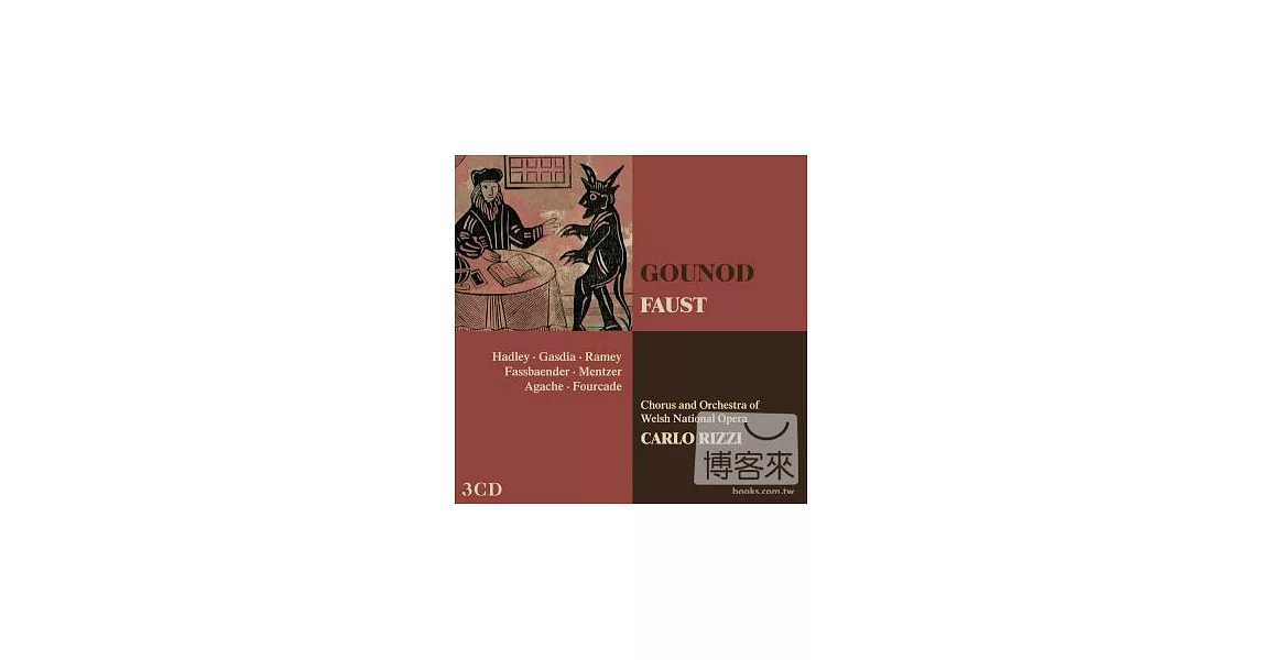 博客來-CARLO RIZZI / GOUNOD : FAUST (3CD)
