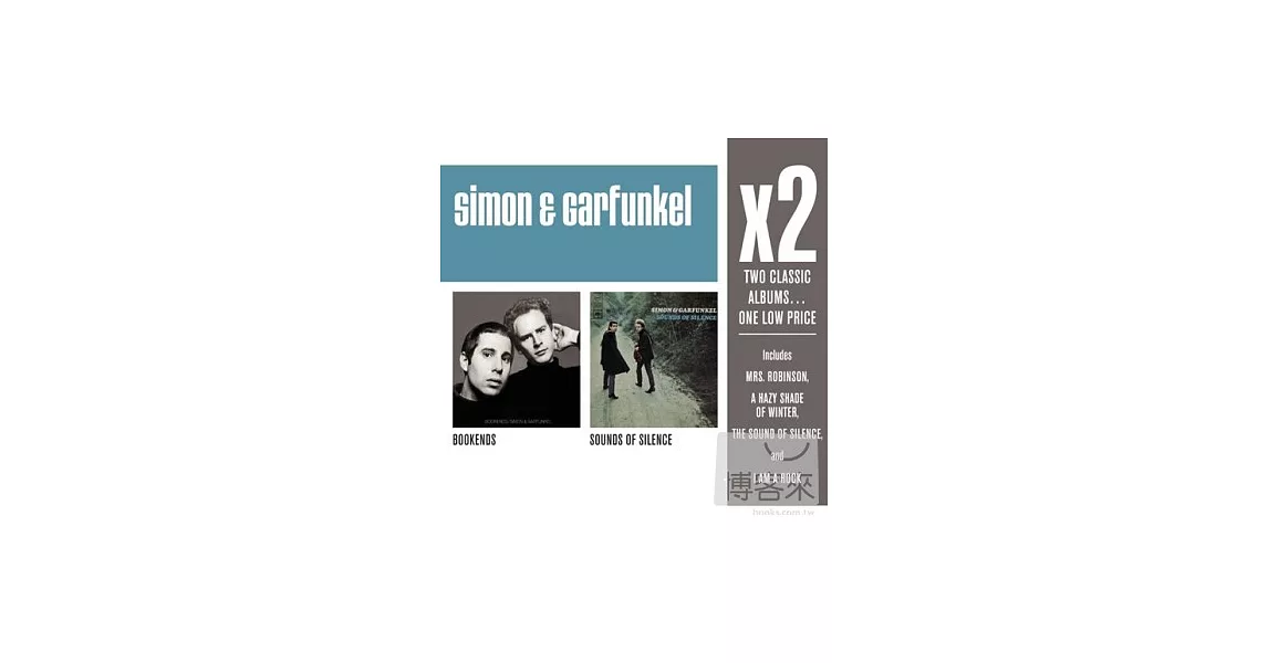 博客來-Simon & Garfunkel / X2 (Bookends/Sounds Of Silence) (2CD)