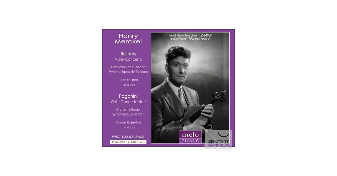 博客來-Henry Merckel plays Brahms, Bach and Paganini / Henry Merckel