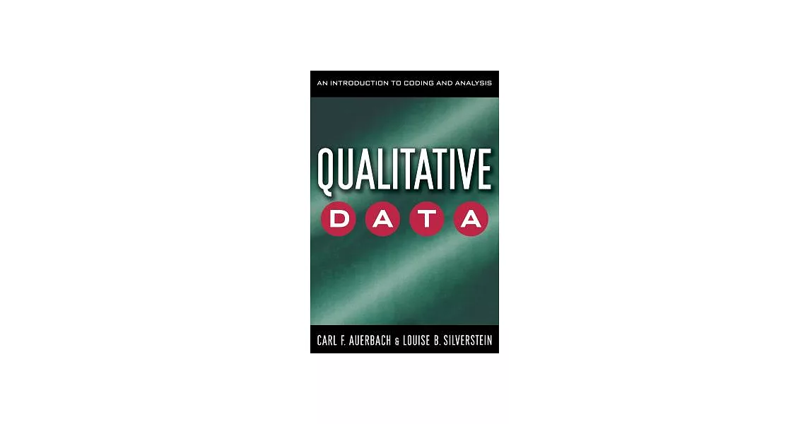 博客來-Qualitative Data: An Introduction to Coding and Analysis