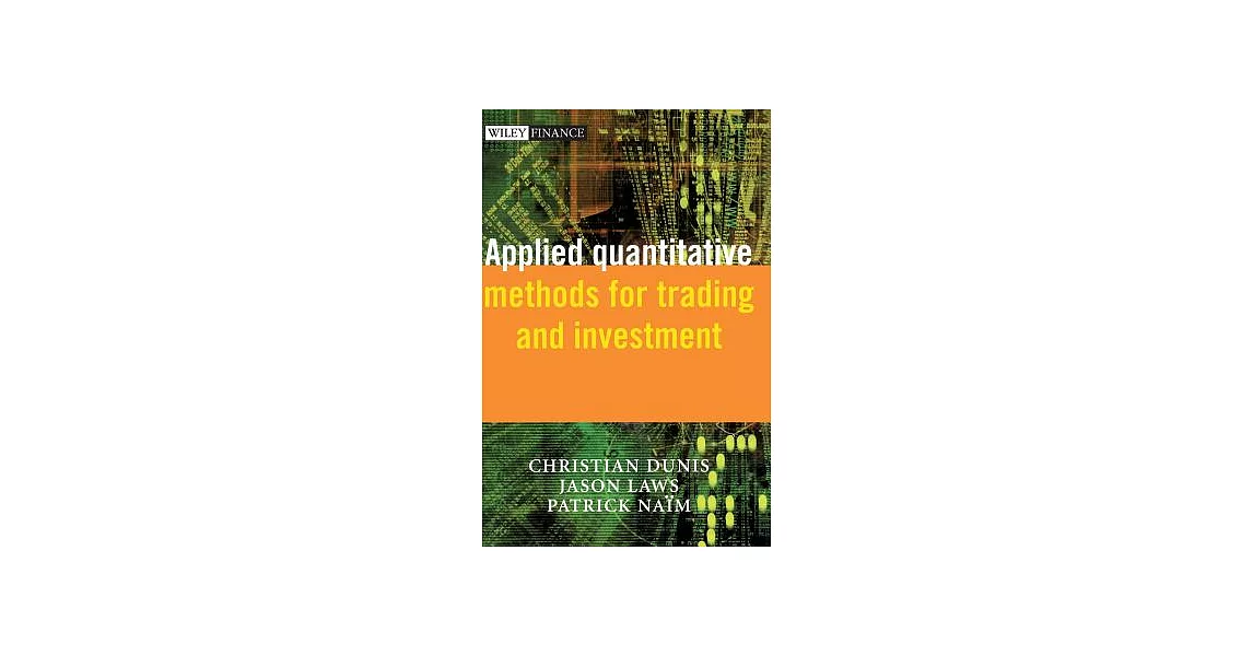 博客來-Applied Quantitative Methods for Trading and Investment