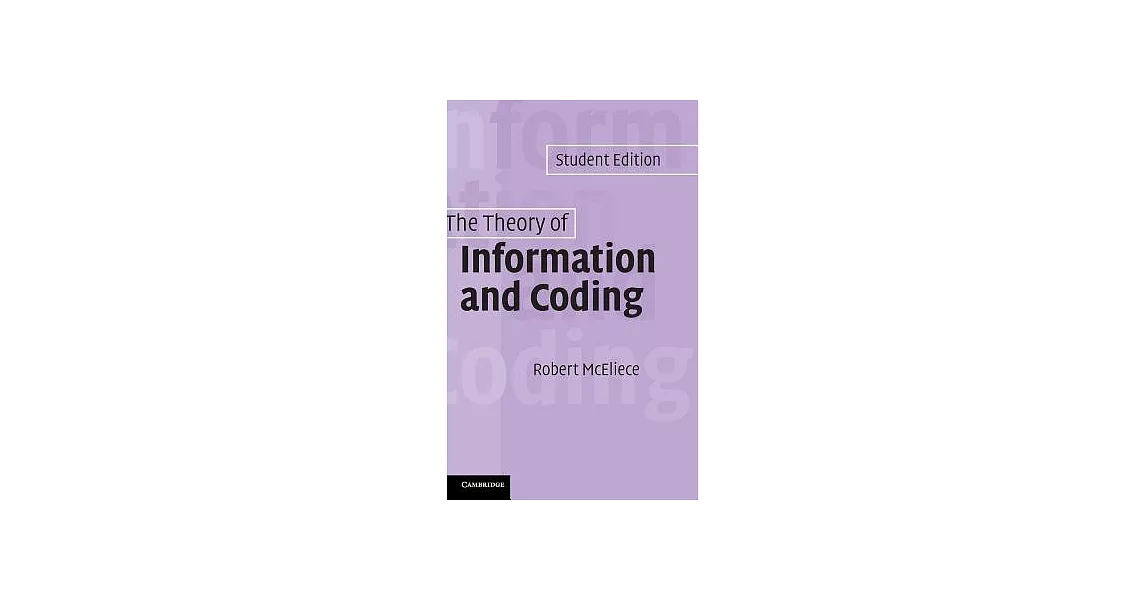 博客來-Theory of Information and Coding