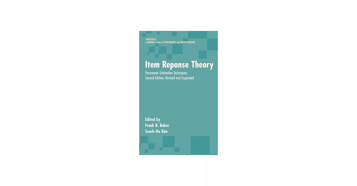 博客來-Item Response Theory: Parameter Estimation Techniques, Second Edition