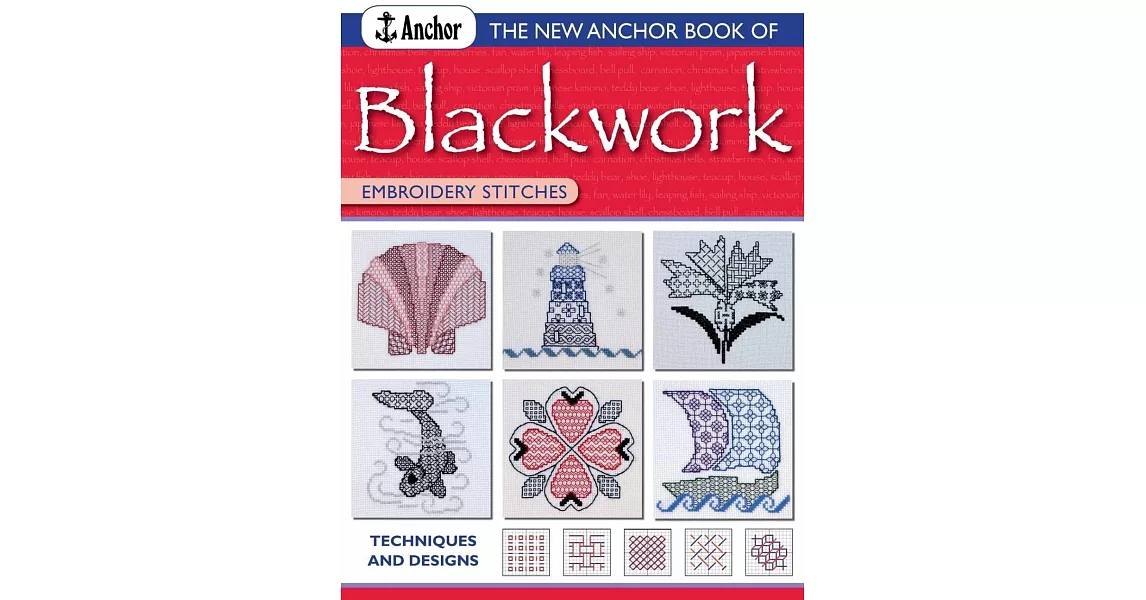 博客來-The New Anchor Book of Blackwork: Embroidery Stitches