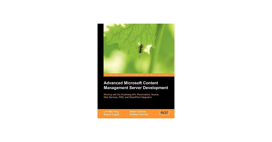 博客來-Advanced Microsoft Content Management Server Development