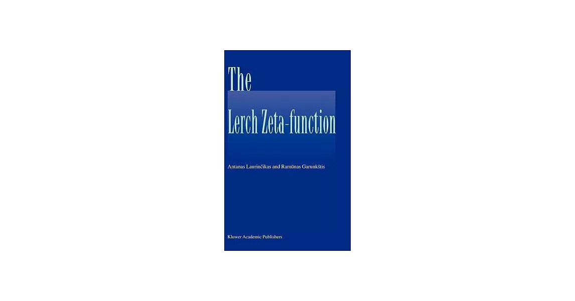 博客來-The Lerch Zeta-Function