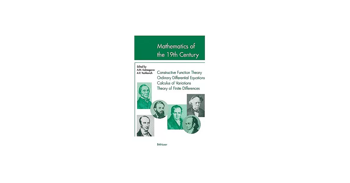 博客來-Mathematics of the 19th Century: Mathematical Logic - Algebra ...