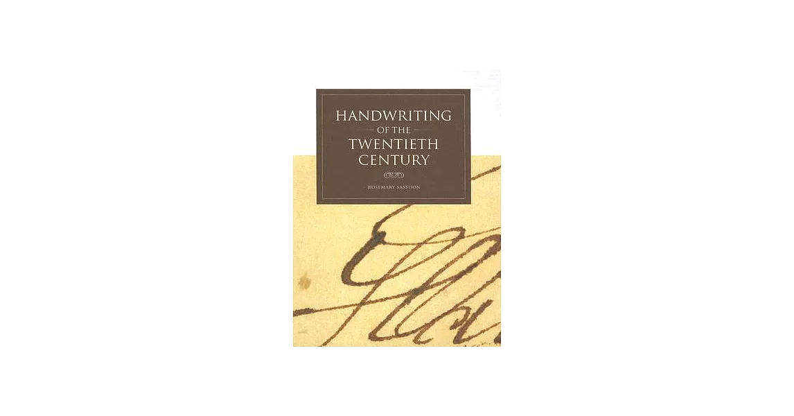 博客來-Handwriting of the Twentieth Century