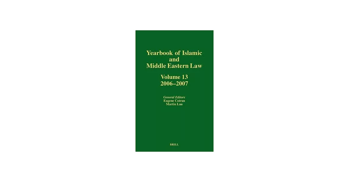 博客來-Yearbook of Islamic and Middle Eastern Law 2006-2007