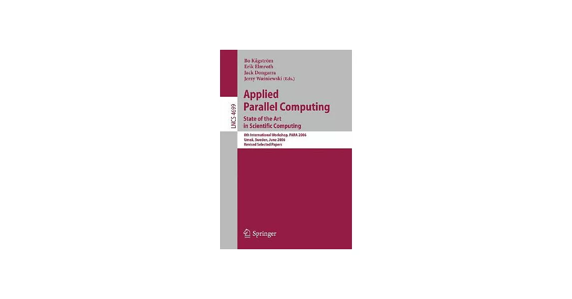 博客來-Applied Parallel Computing: State of the Art in Scientific ...