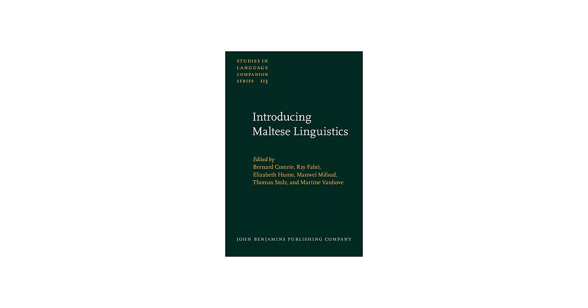 博客來-Introducing Maltese Linguistics: Selected Papers from the 1st ...