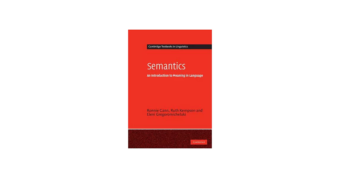 博客來-Semantics: An Introduction to Meaning in Language