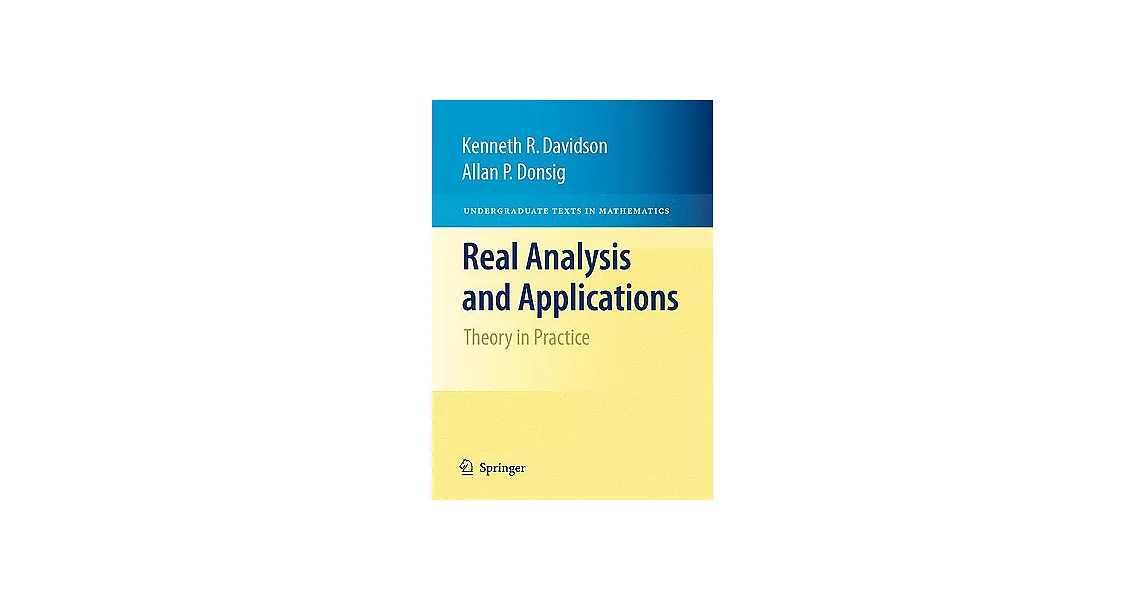 博客來-Real Analysis and Applications: Theory in Practice
