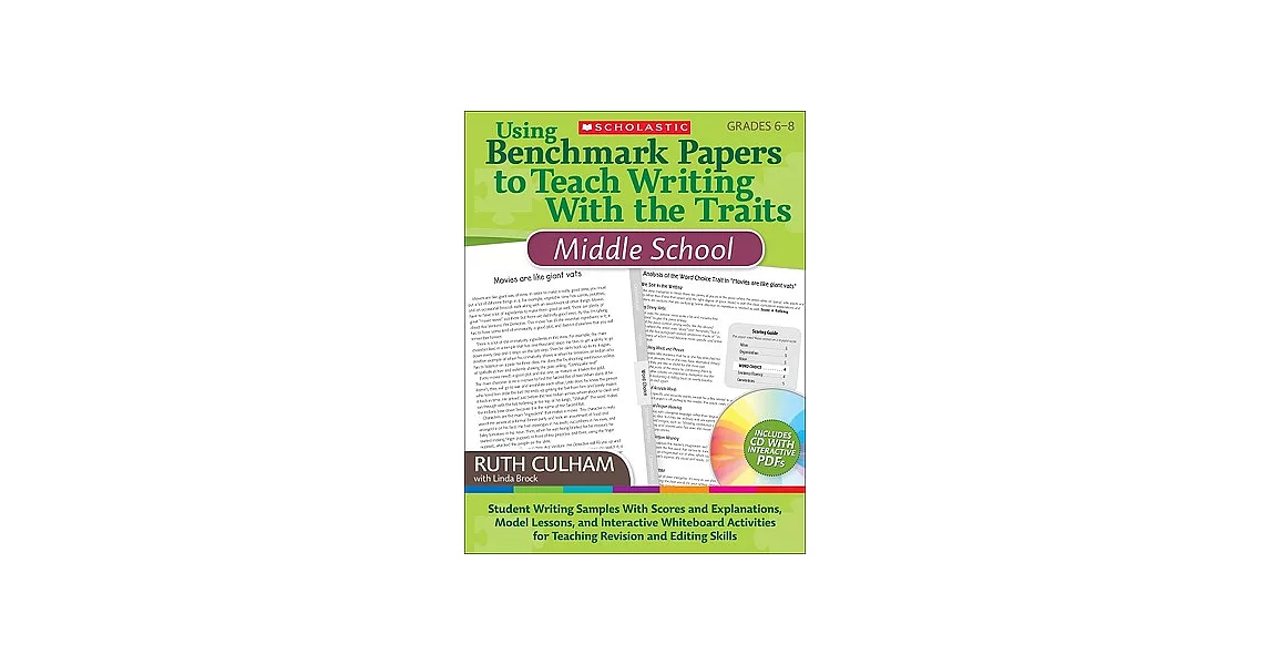 博客來-Using Benchmark Papers to Teach Writing with the Traits: Middle ...