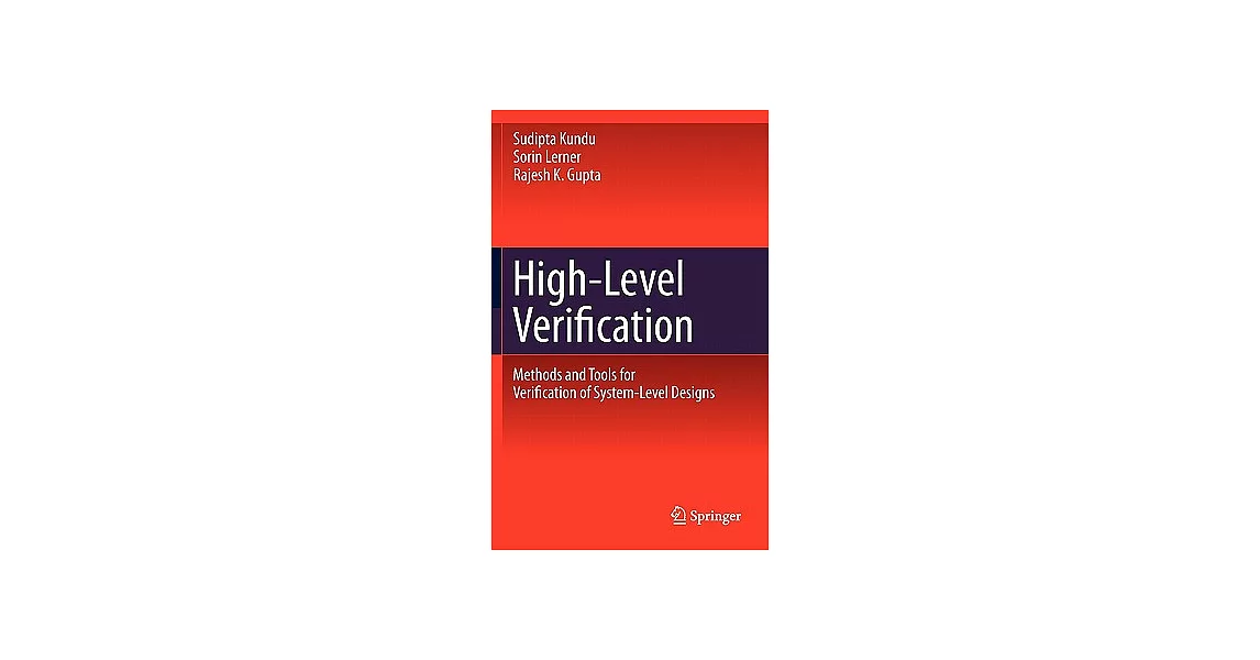 博客來-High-Level Verification: Methods and Tools for Verification of ...