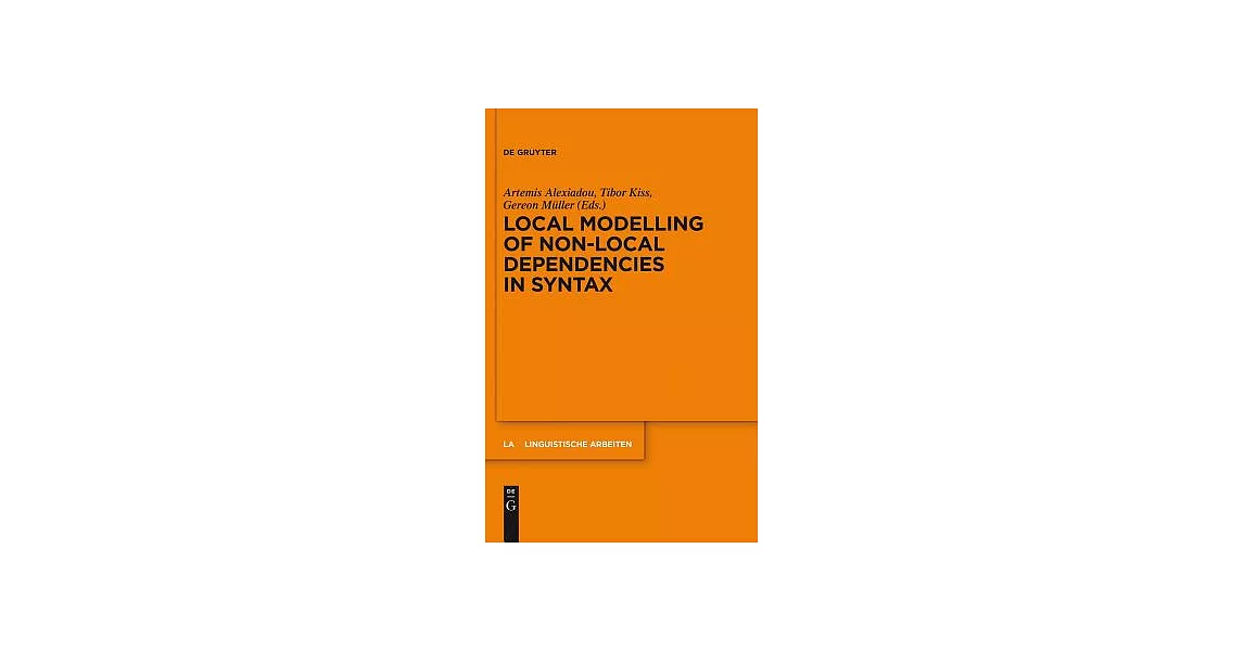 博客來-Local Modelling of Non-Local Dependencies in Syntax