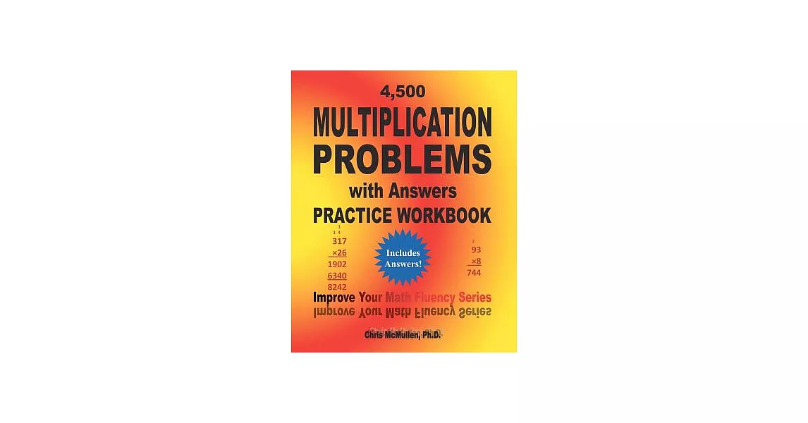 博客來-4,500 Multiplication Problems with Answers Practice Workbook ...