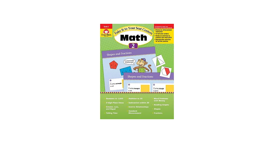 博客來-Take It to Your Seat Centers Common Core Math, Grade 2