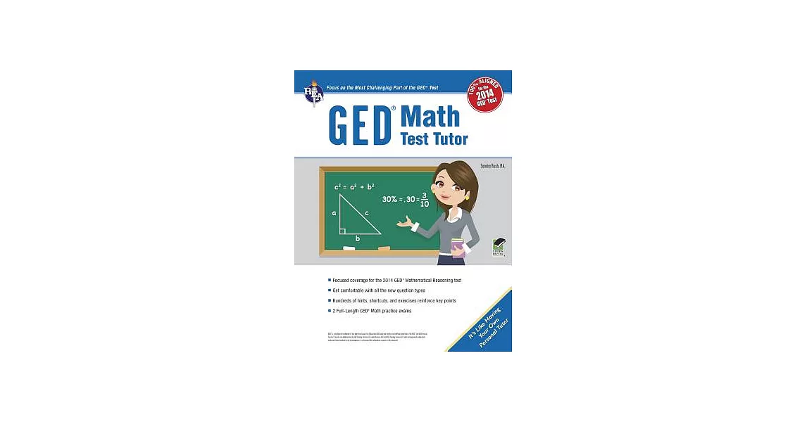 博客來-GED Math Test Tutor: For the New 2014 Ged Test