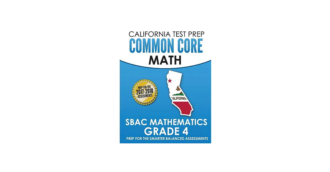博客來-California Test Prep Common Core Math Sbac Mathematics Grade 4