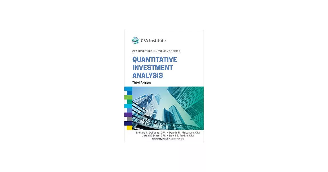 博客來-Quantitative Investment Analysis