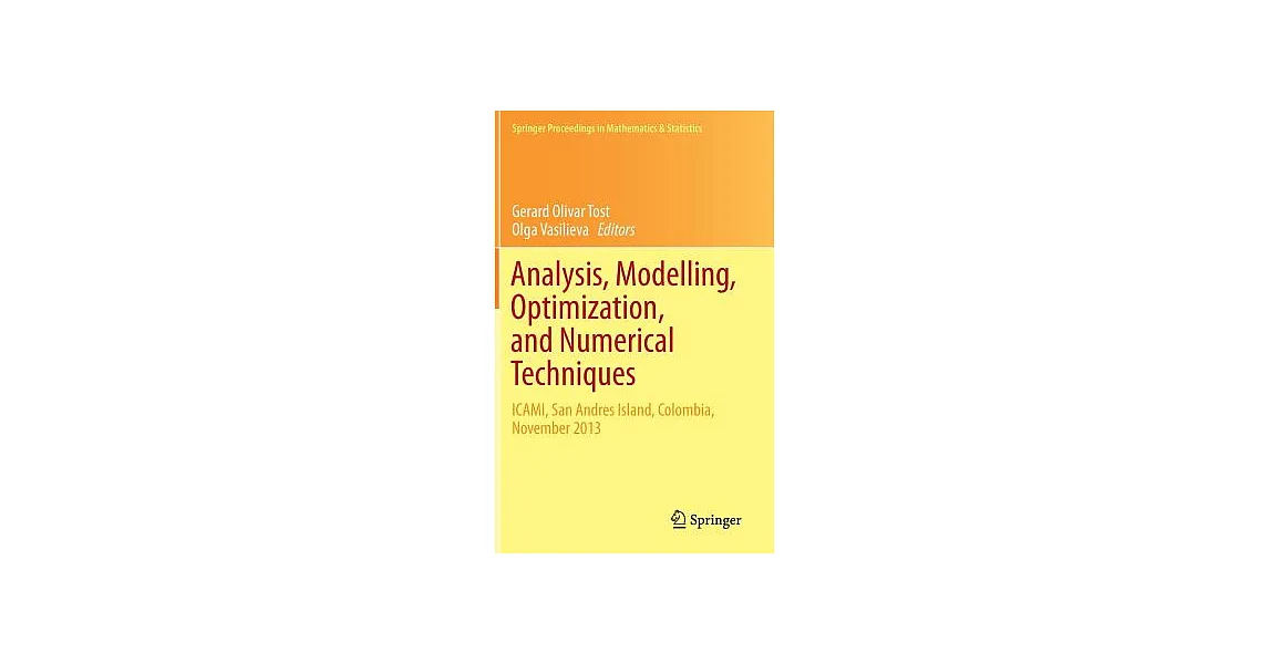 博客來 Analysis Modelling Optimization And Numerical Techniques Icami 8280