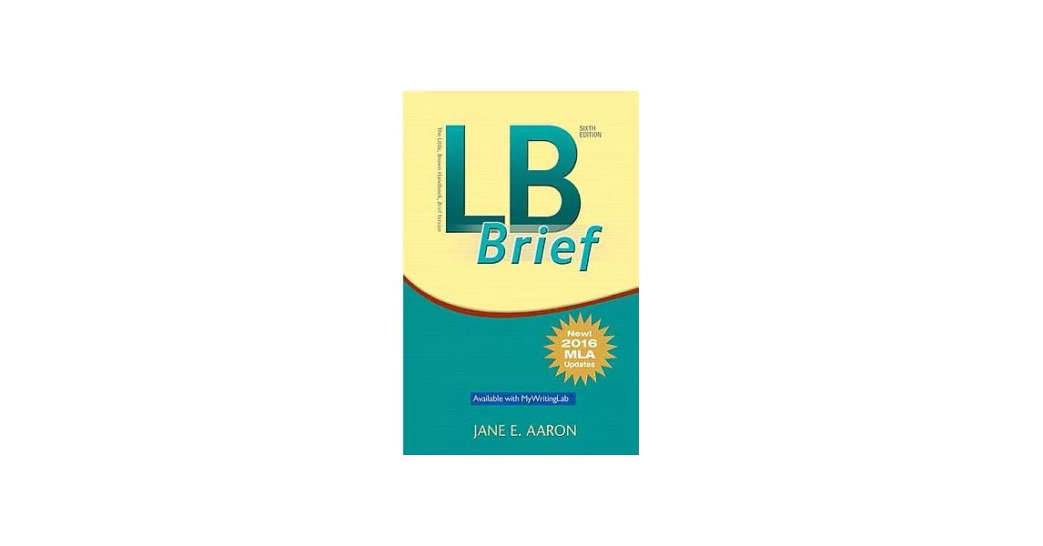 博客來-LB Brief: Mla Update, Untabbed Version