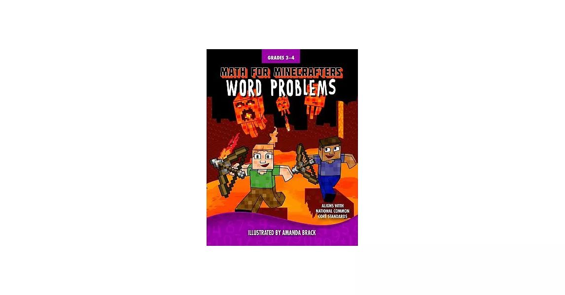 博客來-Math for Minecrafters: Word Problems: Grades 3-4