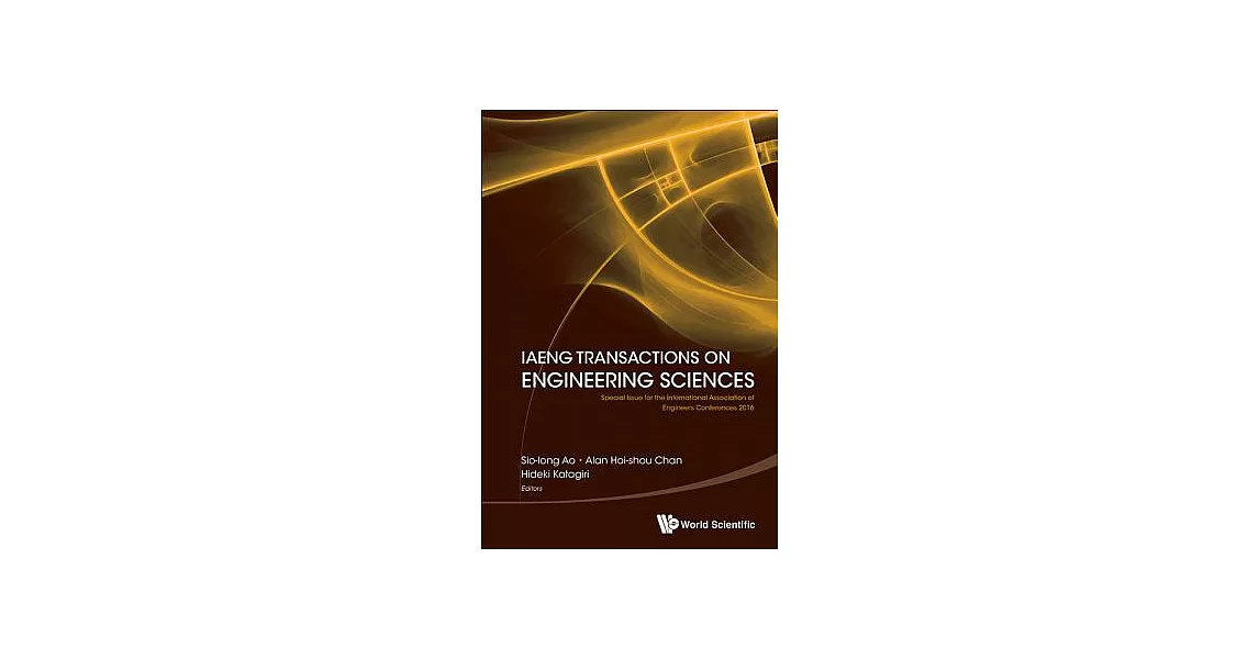 博客來-Iaeng Transactions on Engineering Sciences: Special Issue for the ...